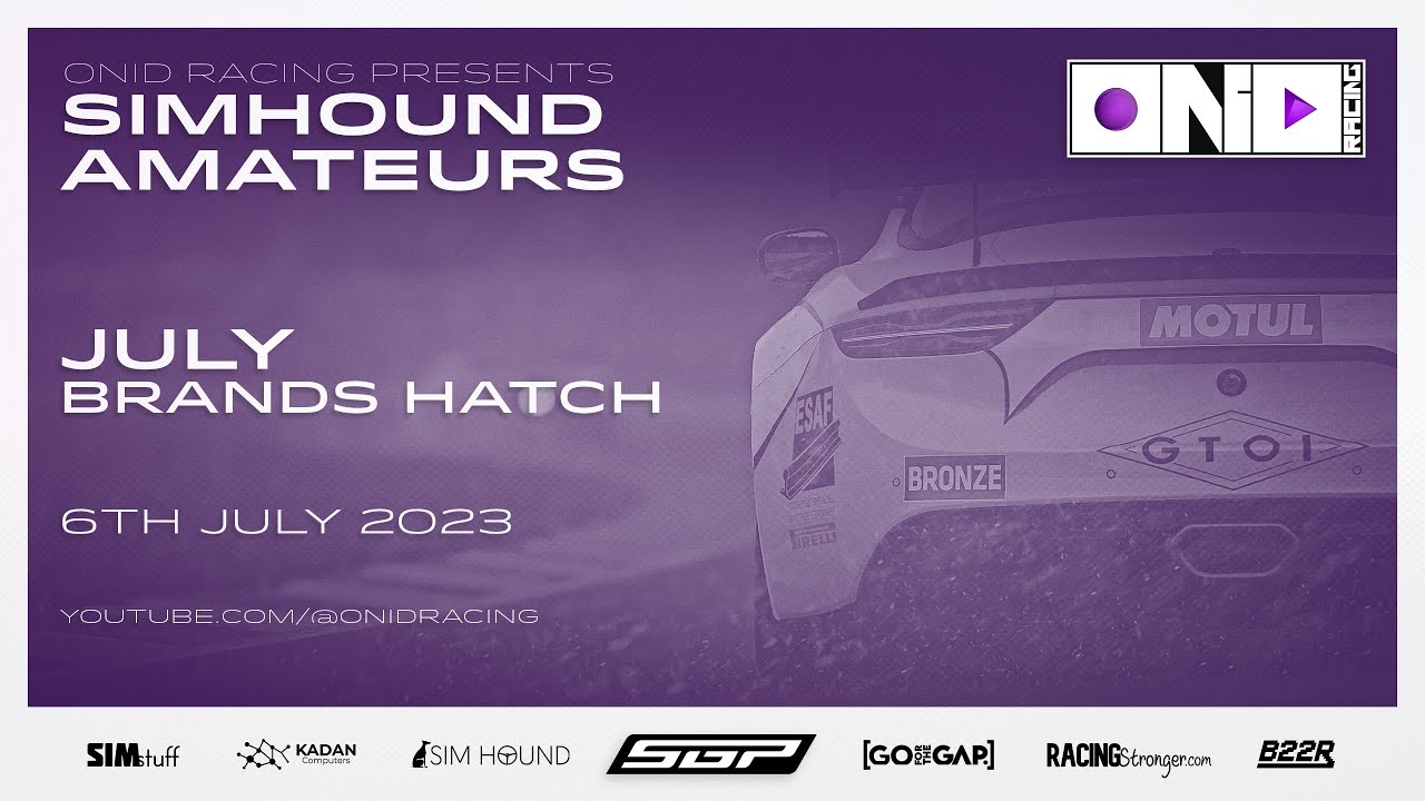 oNiD Racing July SimHound Amateurs: Brands Hatch - YouTube