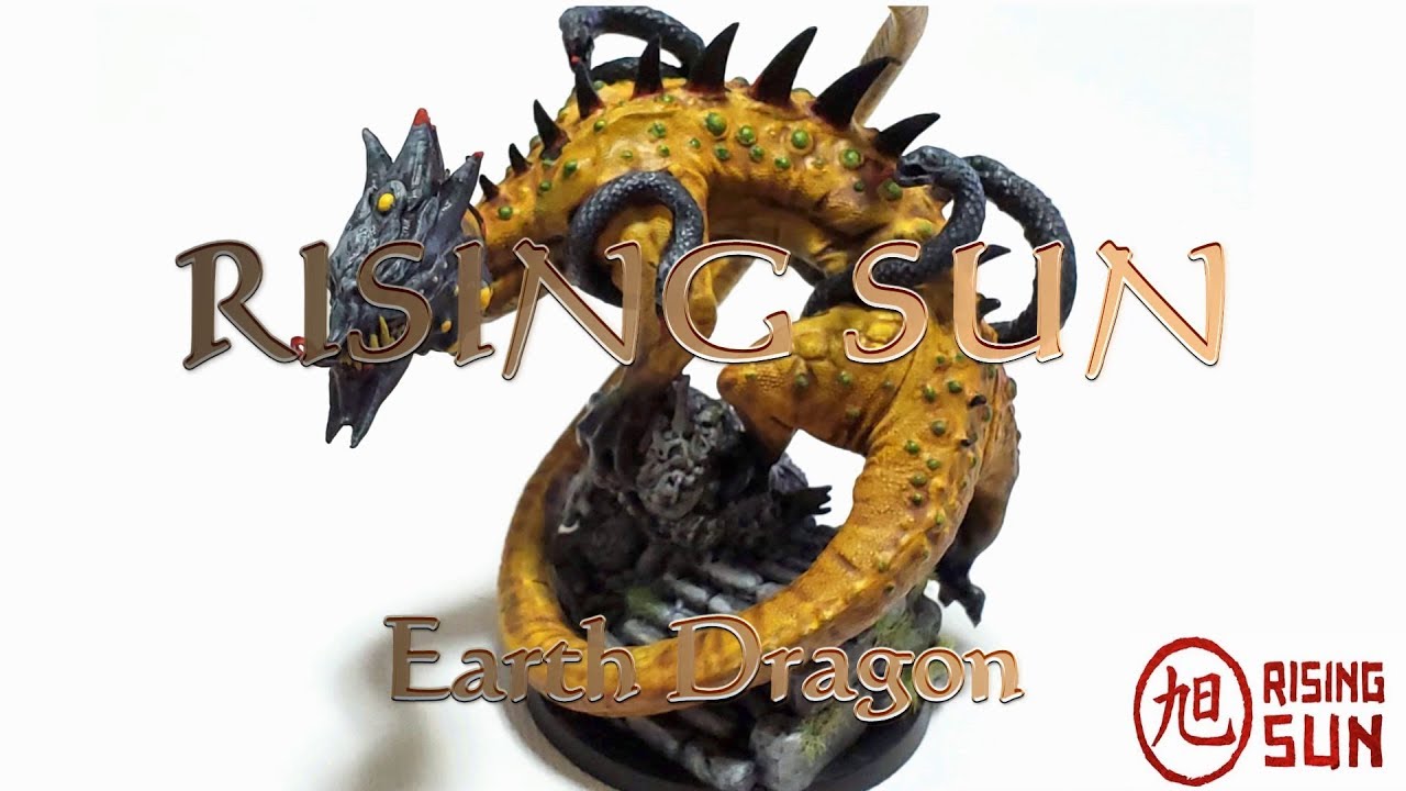 Earth Dragon - Rising Sun Board Game Miniature Painting - YouTube
