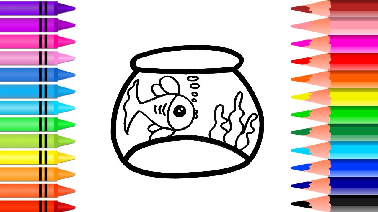 HOW TO DRAW A FISH - DRAWING AND PAINTING FOR KIDS | COMO DIBUJAR UN ...