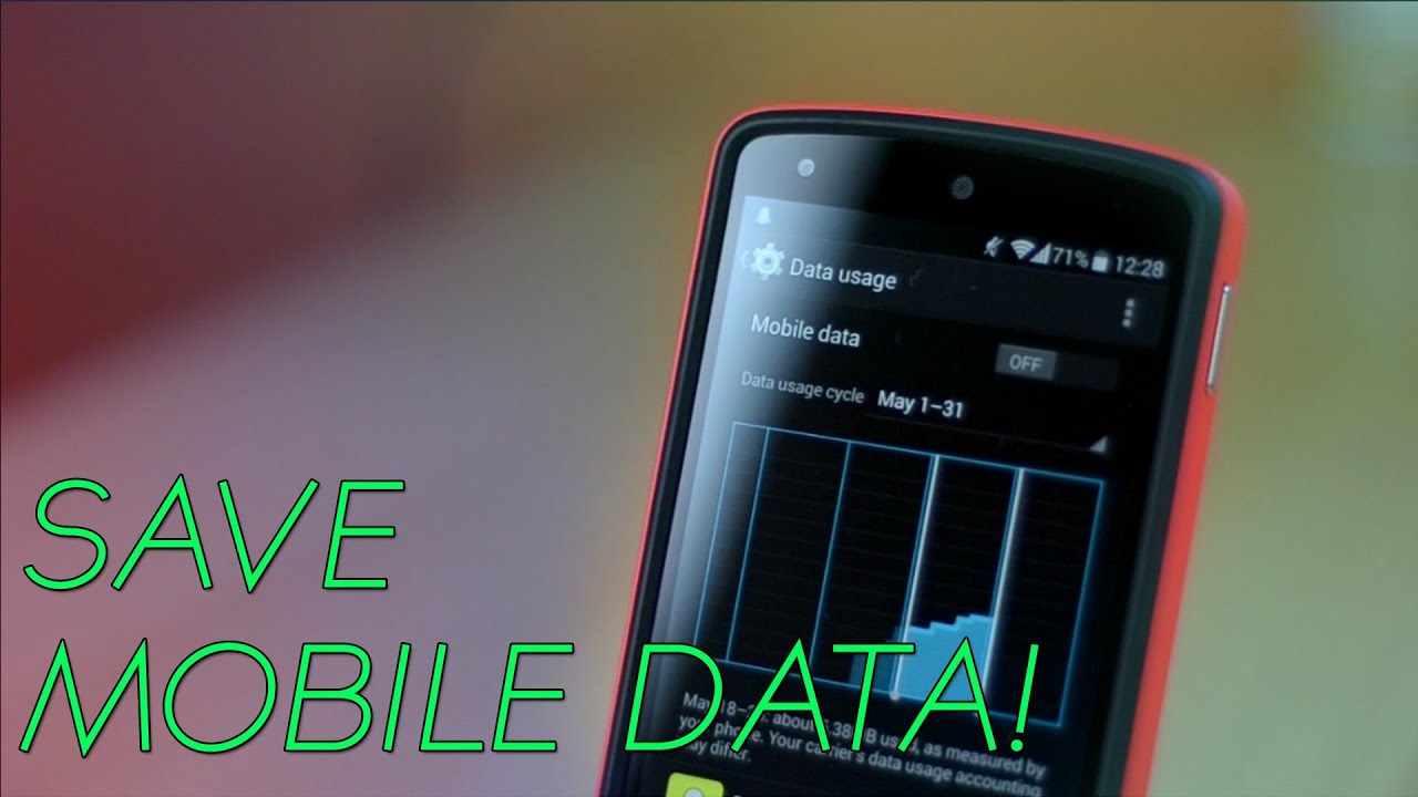 How To Save Mobile Data On Android Youtube