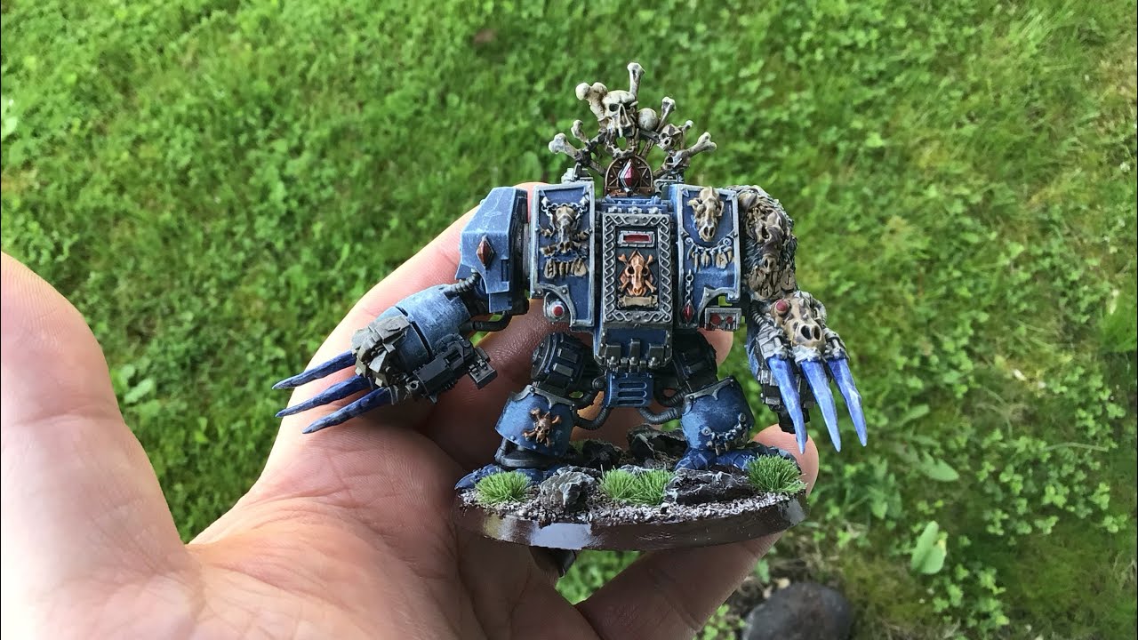 Warhammer 40K Space Wolves Murderfang Dreadnought - YouTube