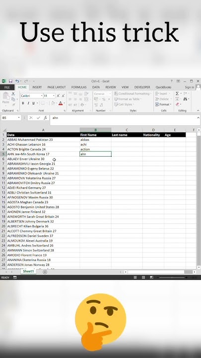 Separate data from one column to multiple columns #excel #shorts #exceltutorial #exceltips - YouTube