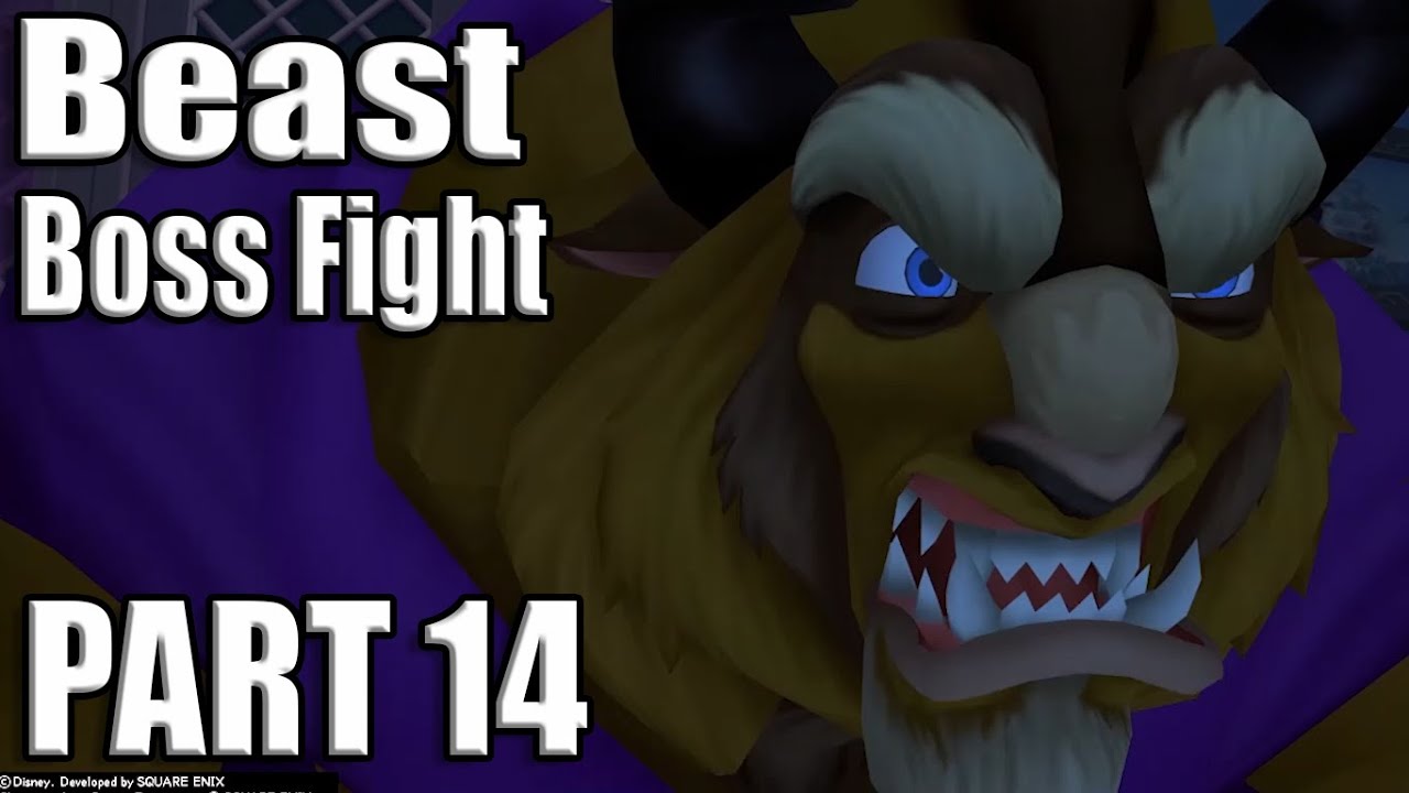BEAST BOSS FIGHT - BEAST'S CASTLE - KINGDOM HEARTS 2 Walkthrough ...
