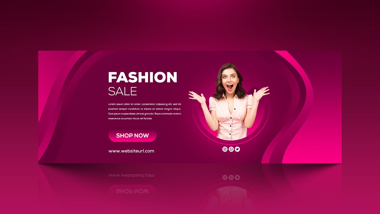 Photoshop Tutorial - Professional Stylish Facebook Cover Design - YouTube