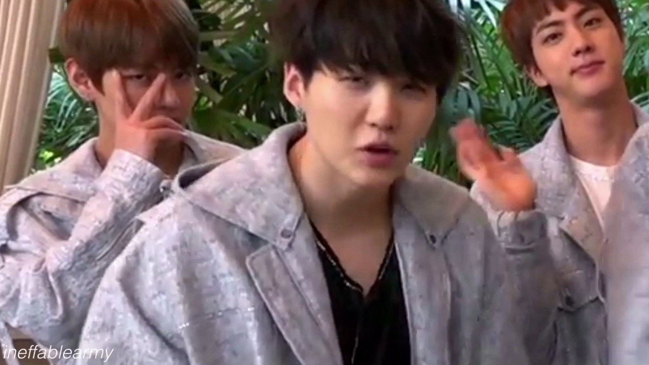 Suga says Thank You - YouTube