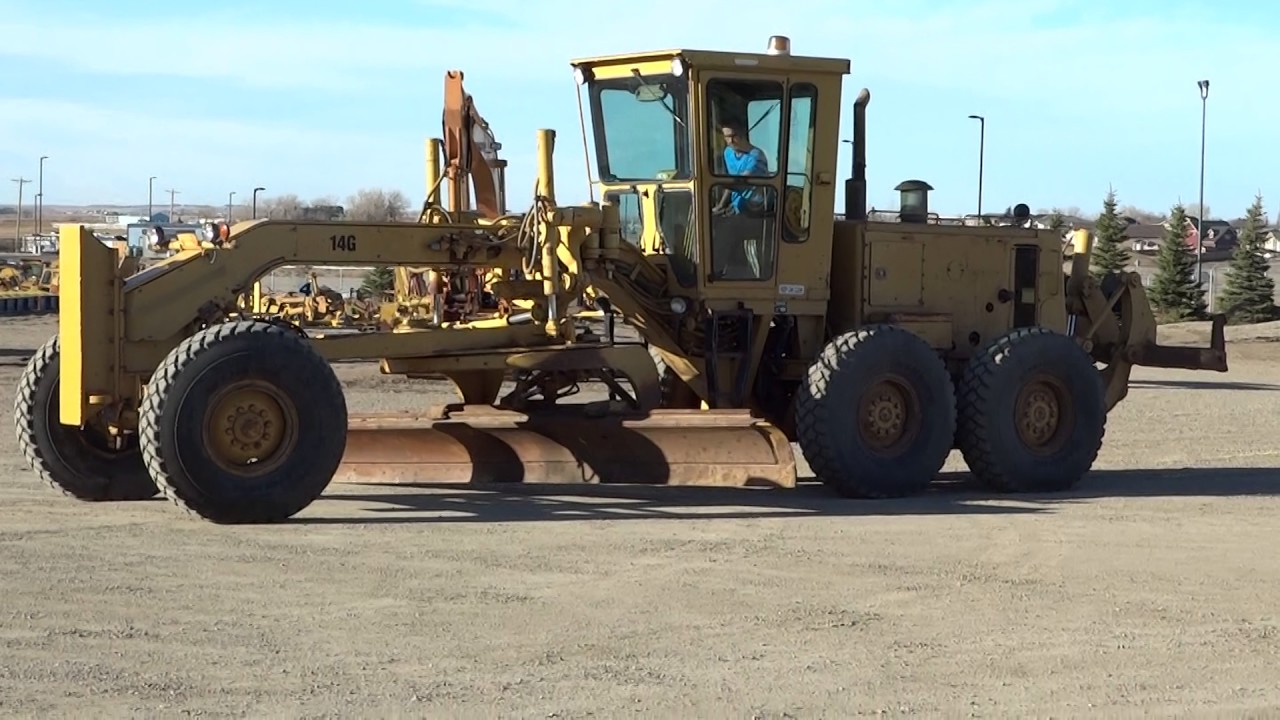 Caterpillar 14G Motor Grader - YouTube