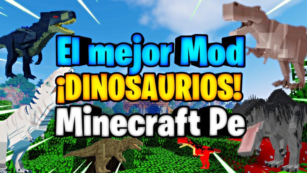 No te pierdas del mejor mod de Dinosaurios para minecraft bedrock 1.20 ...