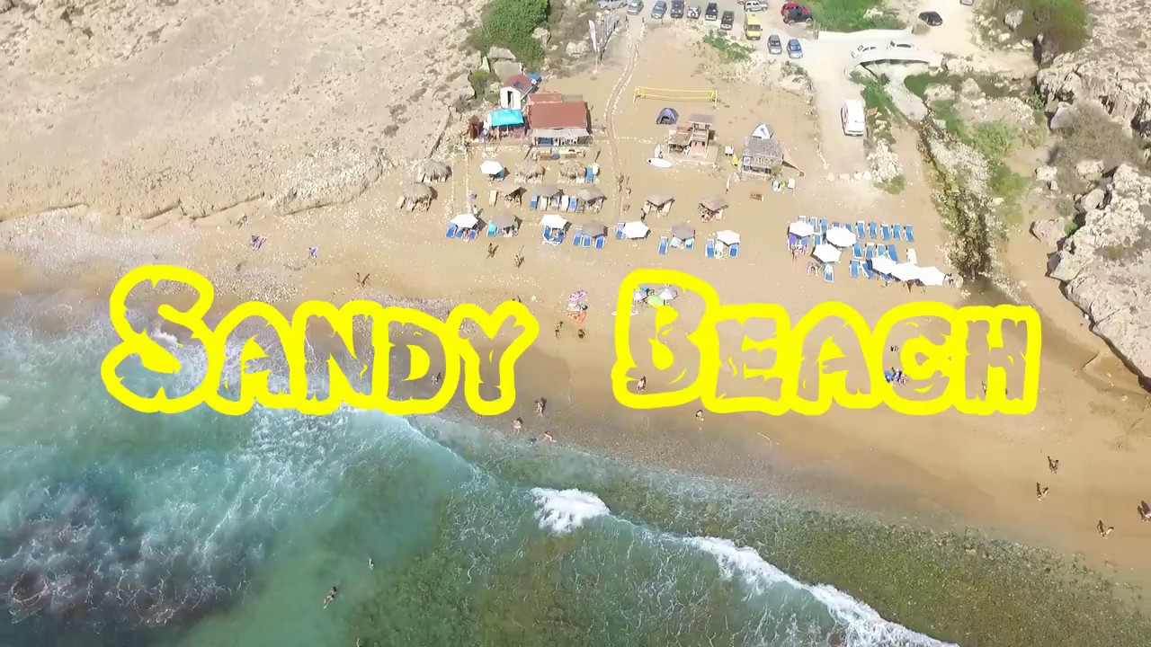 Sandy beach Paphos - YouTube