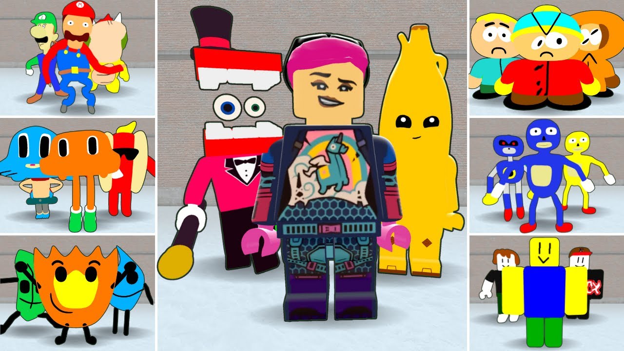 SONIC , MARIO , LEGO , BFDI , GUMBALL , ROBLOX , SOUTH PARK 3D MEMES ...