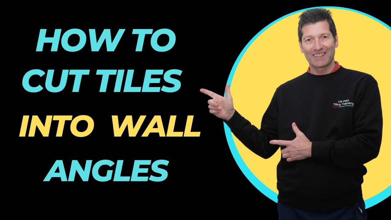 How to cut tiles into the angles of a wall - YouTube