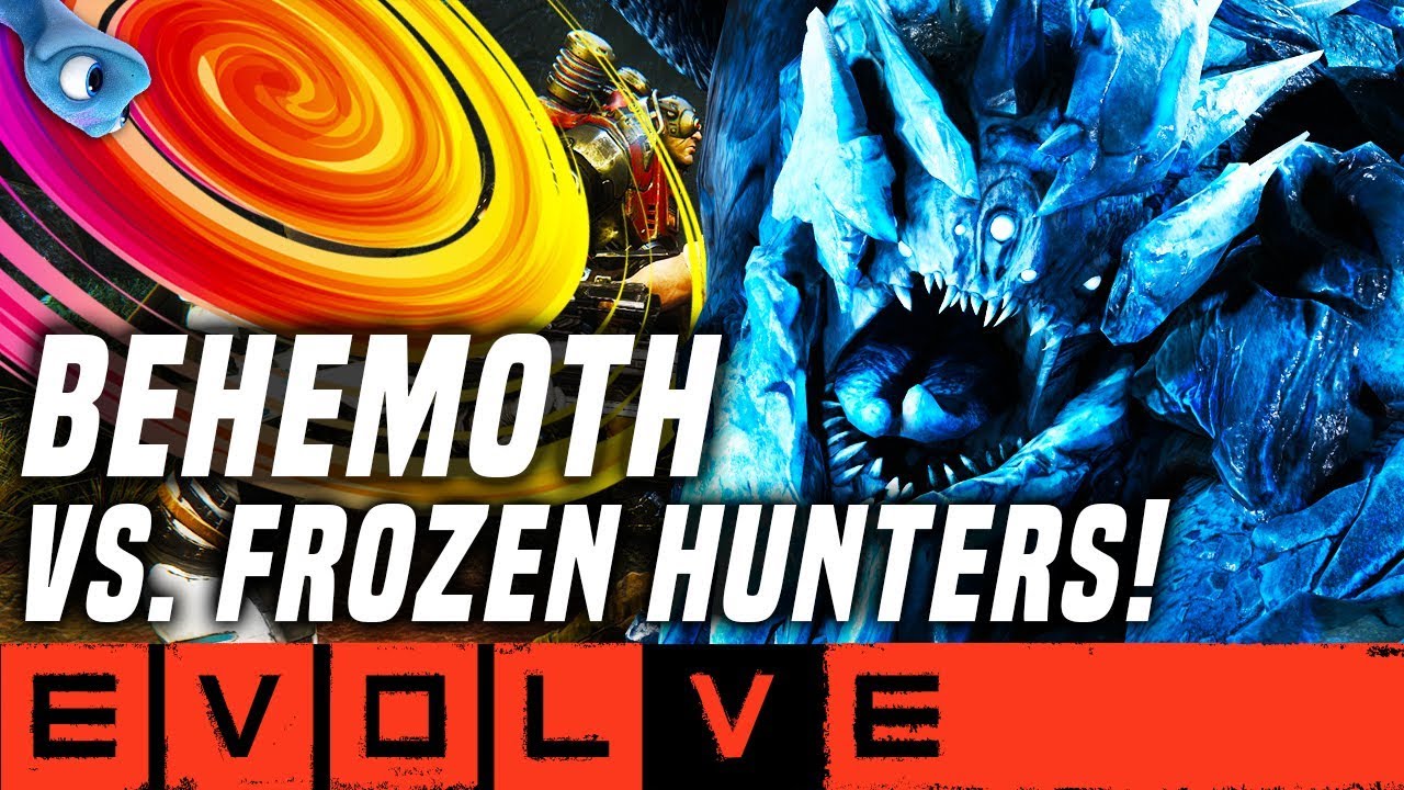 GLACIAL BEHEMOTH VS. FROZEN 2 HUNTERS!! Evolve Gameplay Stage 2 (NEW ...