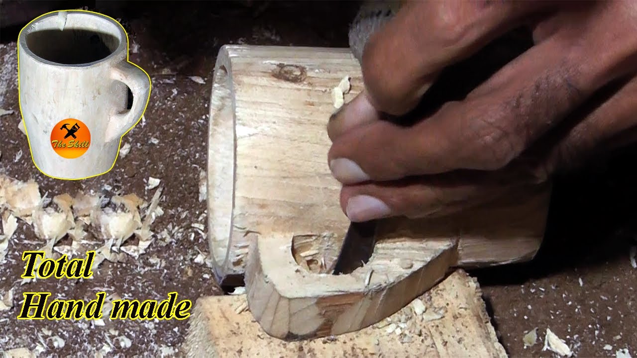 how to make wooden tea cup | handmade tea cup | handicraft | the skills ...