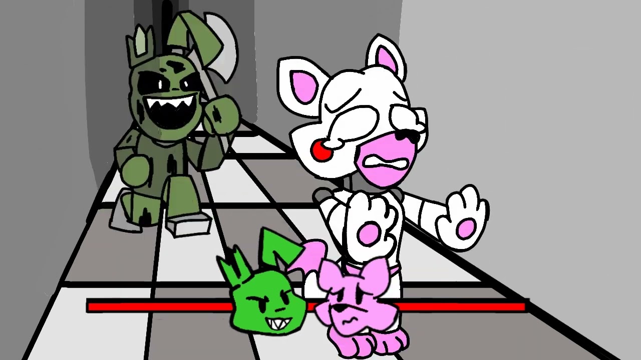 FNF run but its springtrap and mangle - preview - YouTube