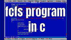 cpu scheduling program in c - YouTube