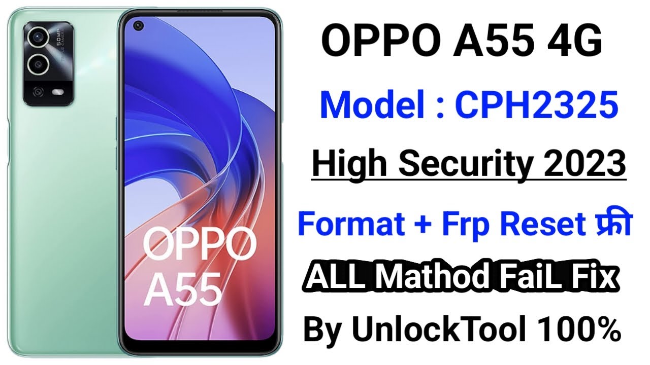 OPPO A55 Unlock FRP Reset Bypass Android 13 || OPPO A55 Pattern Pin Frp ...