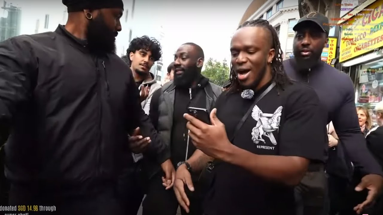 ksi forehead takes over london... - YouTube