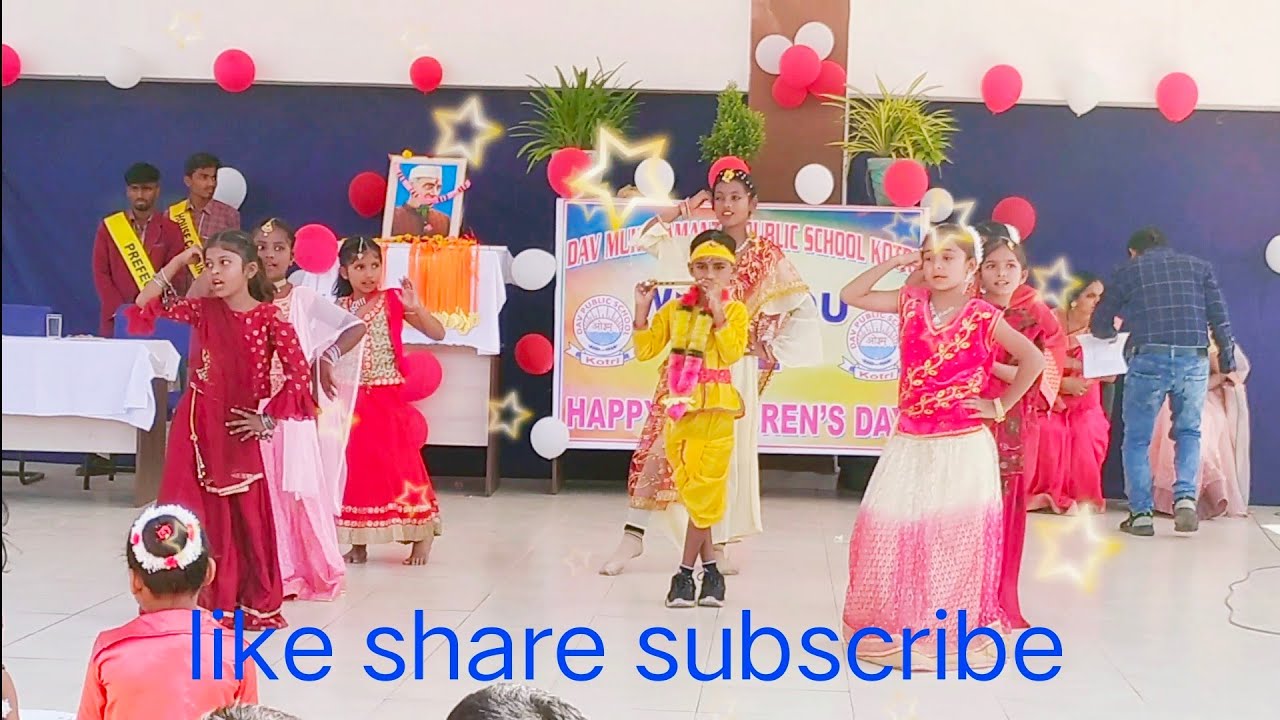 #ball divas special dance o krishna hai song DAV MMPS KOTRI - YouTube