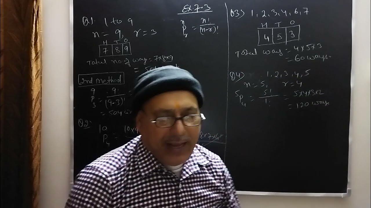 Permutations and Combinations NCERT 11th Mathematics made easy with Sanjoy Jha Sir, Watch and ...