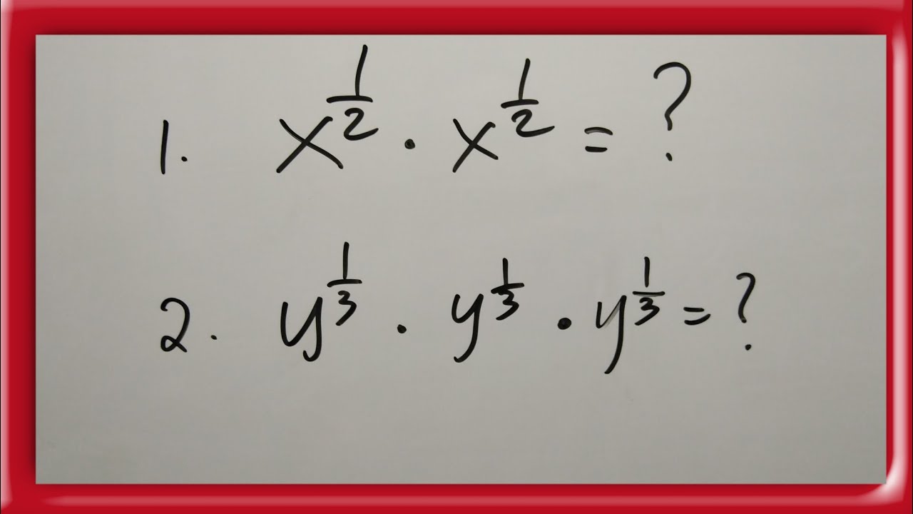 SIMPLIFYING EXPRESSIONS WITH INTEGRAL EXPONENTS - YouTube