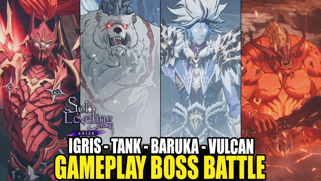 GAMEPLAY E CURTS CINE BOSS BATTLE - IGRIS - TANK - BARUKA - VULCAN ...