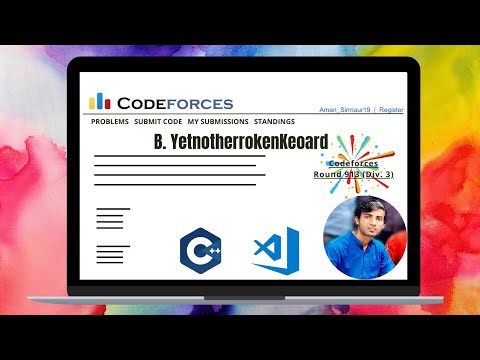 B. YetnotherrokenKeoard || Codeforces Round 913 (Div. 3) || Codeforces solution - YouTube