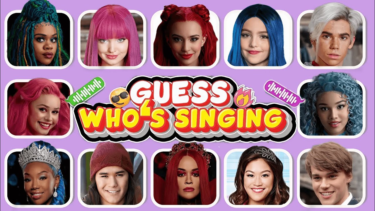 Can You Guess Who's SINGING 🎶 Descendants: The Rise of Red ️ Red, Mal ...