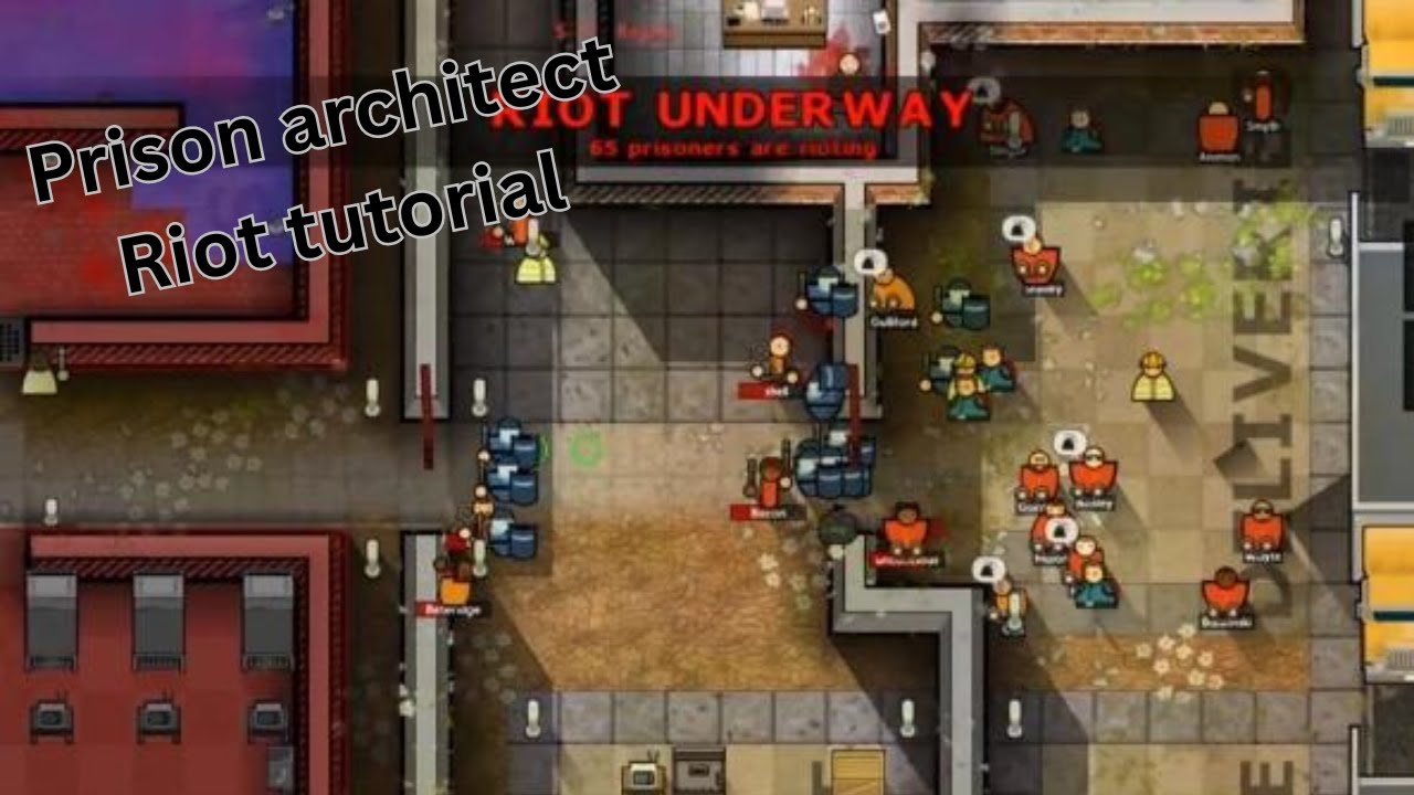 How to start a riot: prison architect tutorial (console only) - YouTube