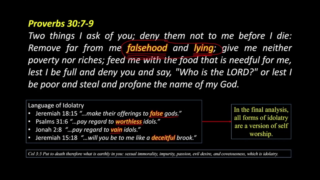 Proverbs 30:7-9 - YouTube