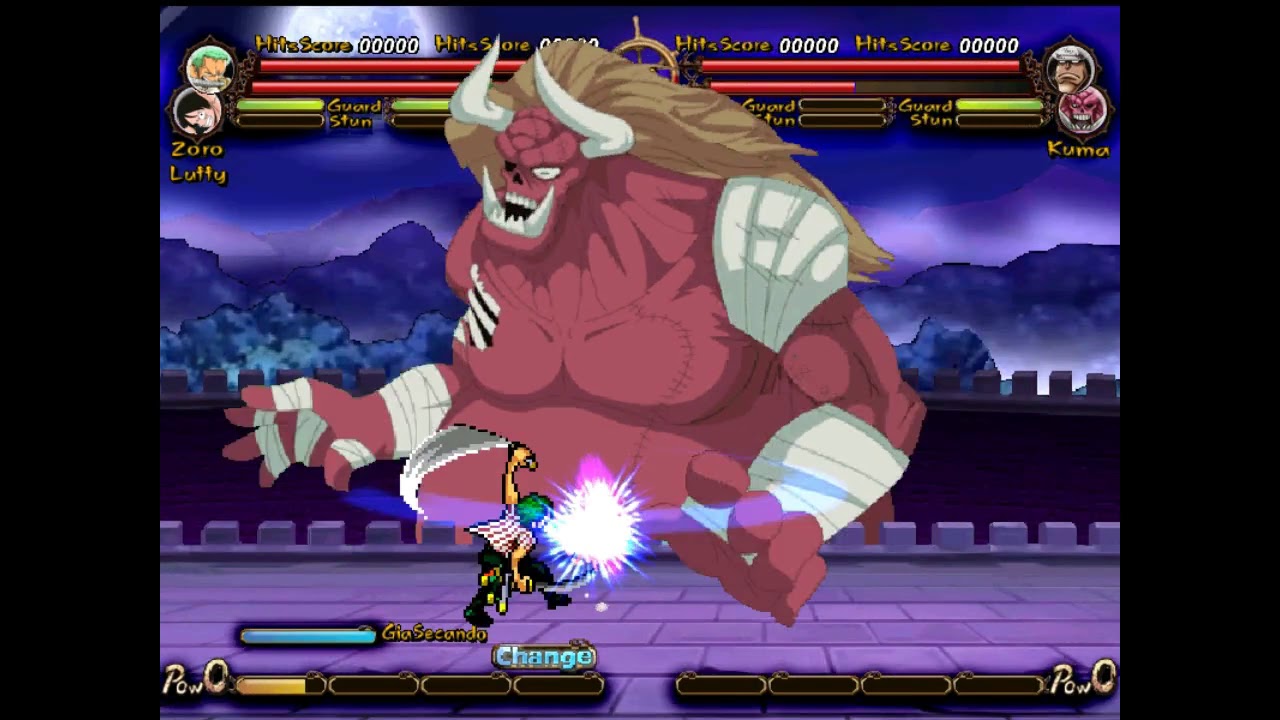 One Piece Fighting Adventure Mugen PC - Zoro & Luffy Team Arcade - YouTube