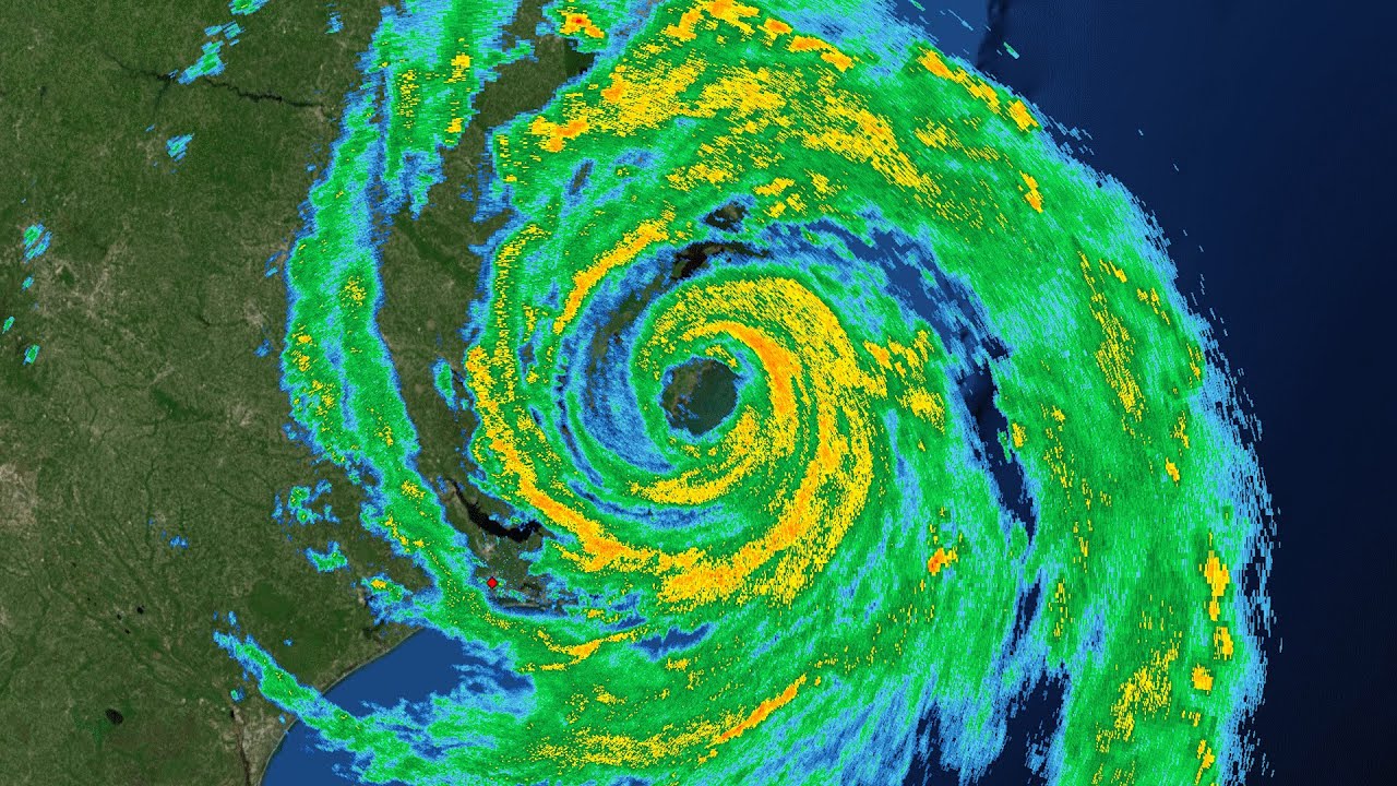2014 Hurricane Arthur Radar Loop - YouTube