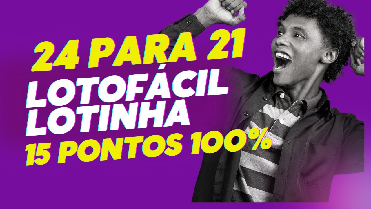 142 - LOTOFACIL, LOTINHA 24 PARA 21 - 15 PONTOS WS - YouTube