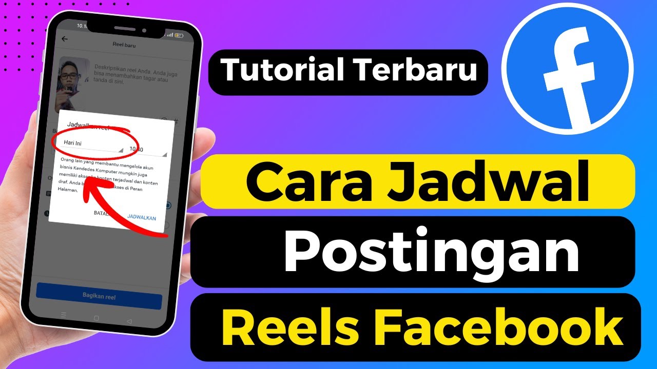 Cara Jadwal Postingan Reels Facebook - YouTube