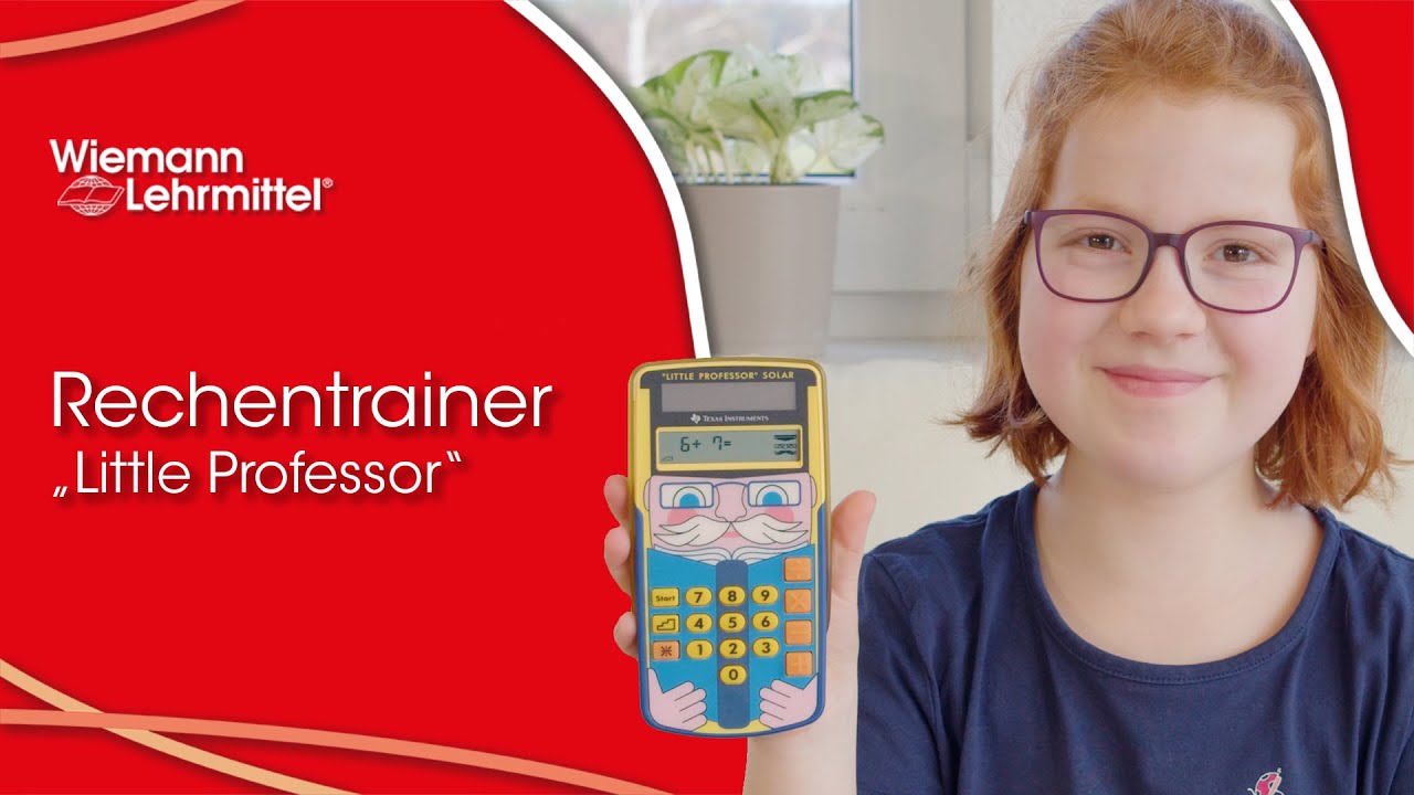Little Professor – Solar-Rechentrainer zum Festigen der Grundrechenarten - YouTube