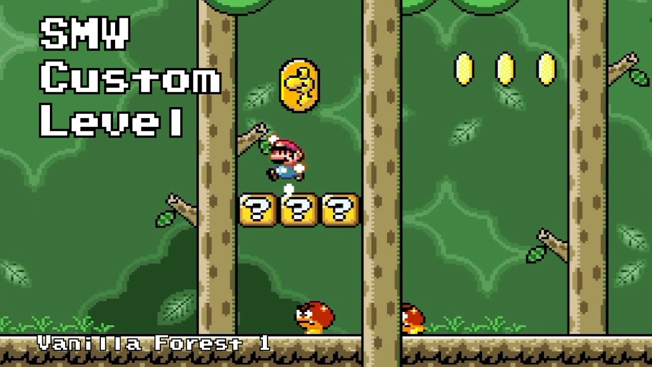 SMW Custom Level - Vanilla Forest 1 - YouTube