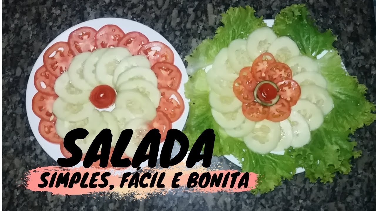 SALADA SIMPLES, FÁCIL,BONITA E BARATO | simple and easy salad - YouTube