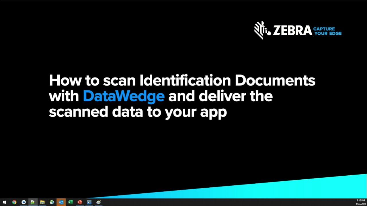 How to scan ID Documents with DataWedge and deliver the data to your app | Zebra Technologies ...