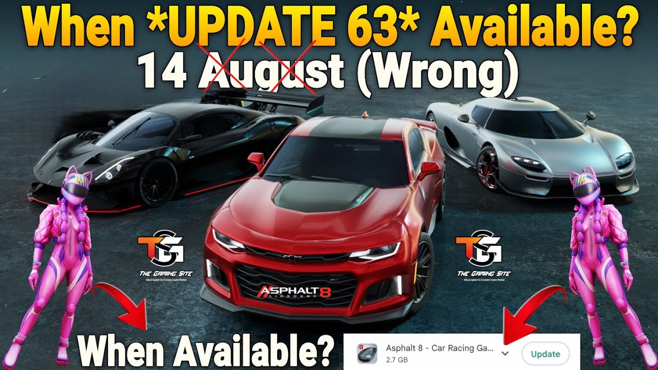 When *UPDATE 63* Available? 😱 | Update 63 Asphalt 8 | Asphalt 8 Update 63 Info | Asphalt 8 - YouTube