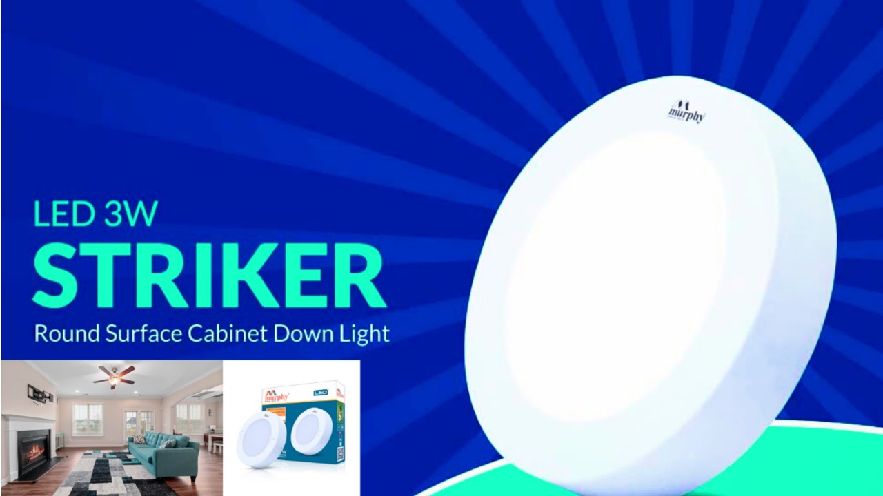 Murphy 3w sticker Round downlight, Murphy junction box light - YouTube