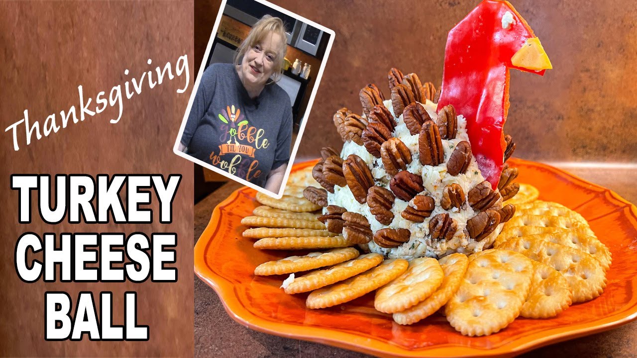 Turkey CHEESE BALL APPETIZER, Thanksgiving Table Center Piece - YouTube