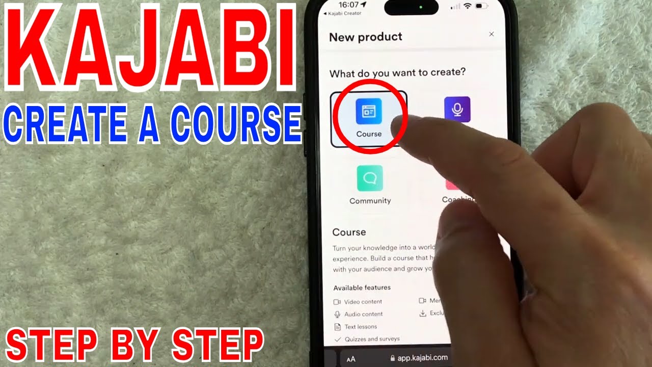 How To Create A Course On Kajabi 🔴 - YouTube
