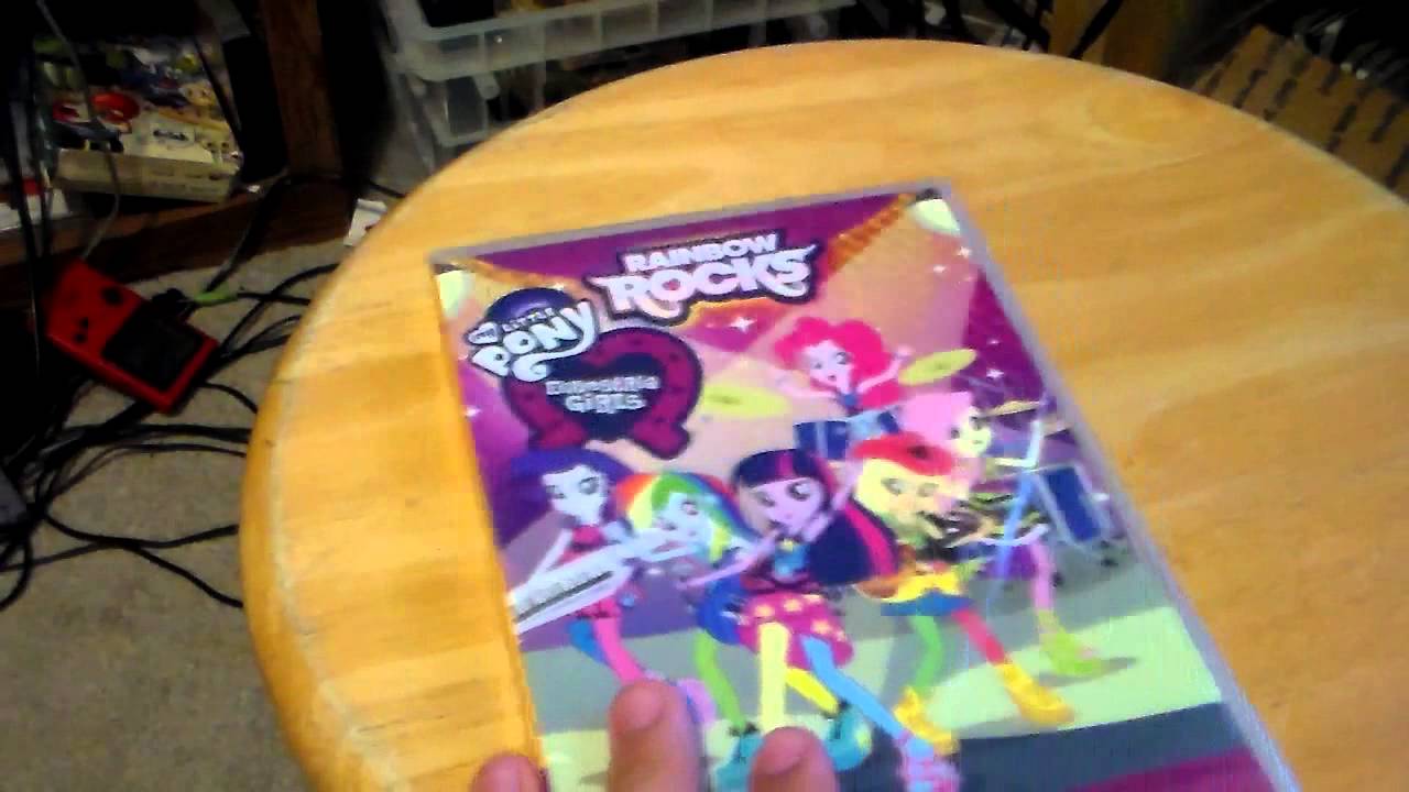 MLP: Equestria Girls Rainbow Rocks DVD unboxing - YouTube