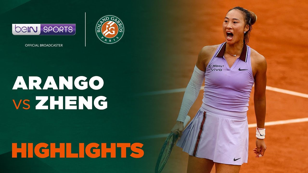 Emiliana Arango vs Qinwen Zheng | 2025 Roland Garros Highlights - YouTube