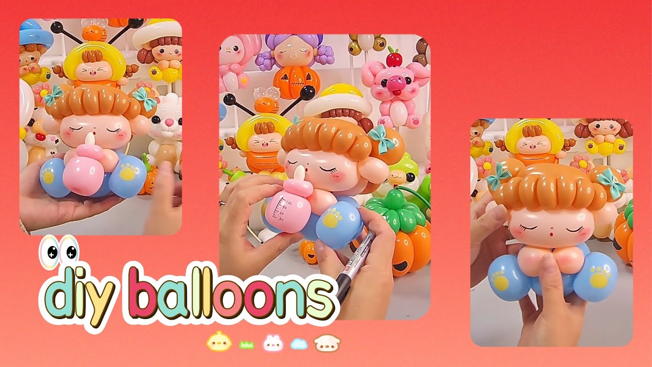 Holiday Balloon Dolls Tutorial: Step-by-Step Guide | Birthday Surprise ...