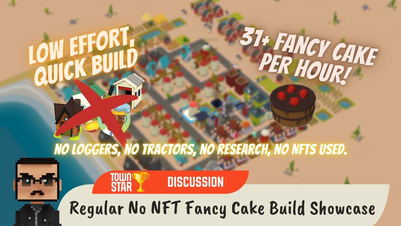 Regular No NFT Fancy Cake Build Showcase (Town Star) - YouTube