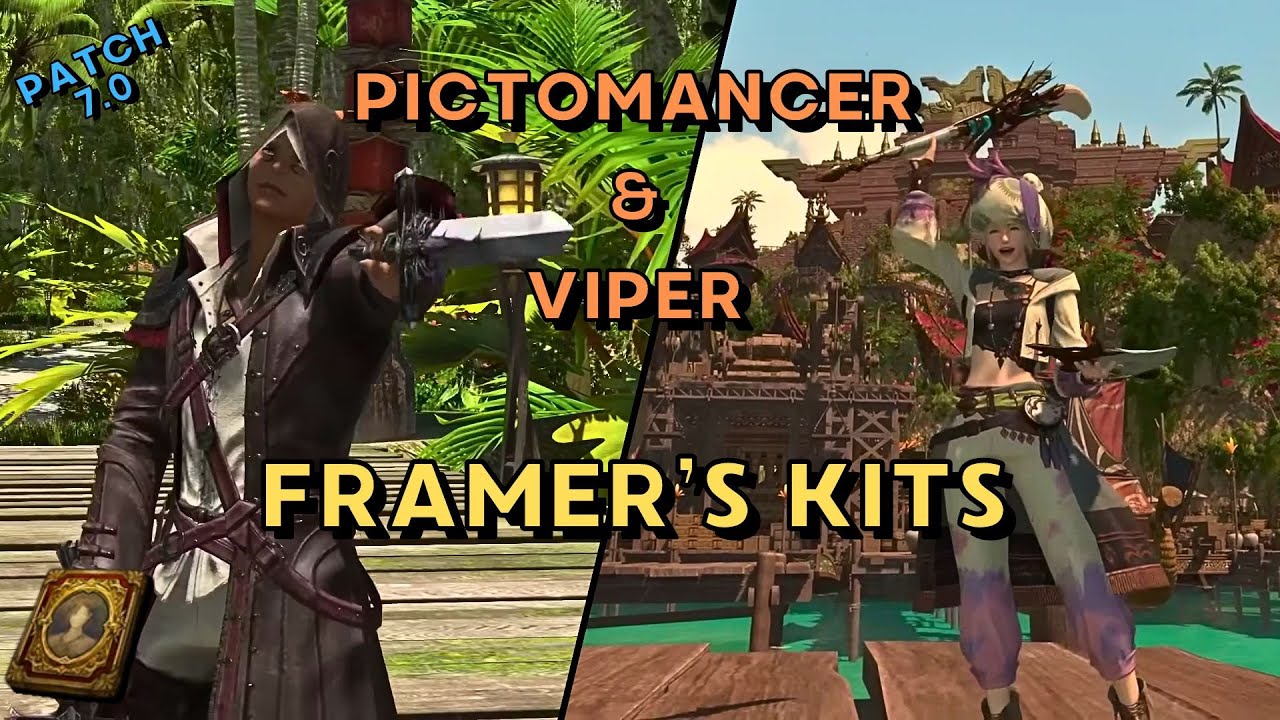 Pictomancer and Viper Framer's Kits Showcase | FFXIV Patch 7.0 - YouTube