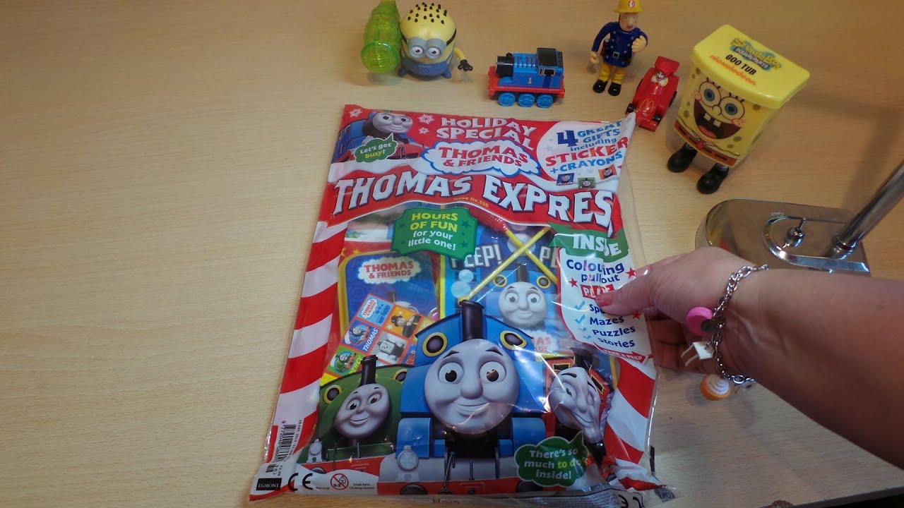 THOMAS THE TANK ENGINE & FRIENDS CHRISTMAS MAGAZINE WITH MAGIC TOY CELL ...