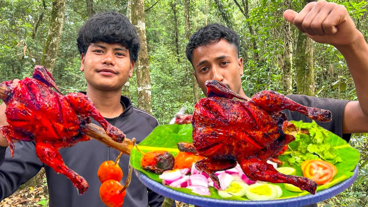 🔥 Whole chicken Roast Village style - Chicken Recipe | Village food ...