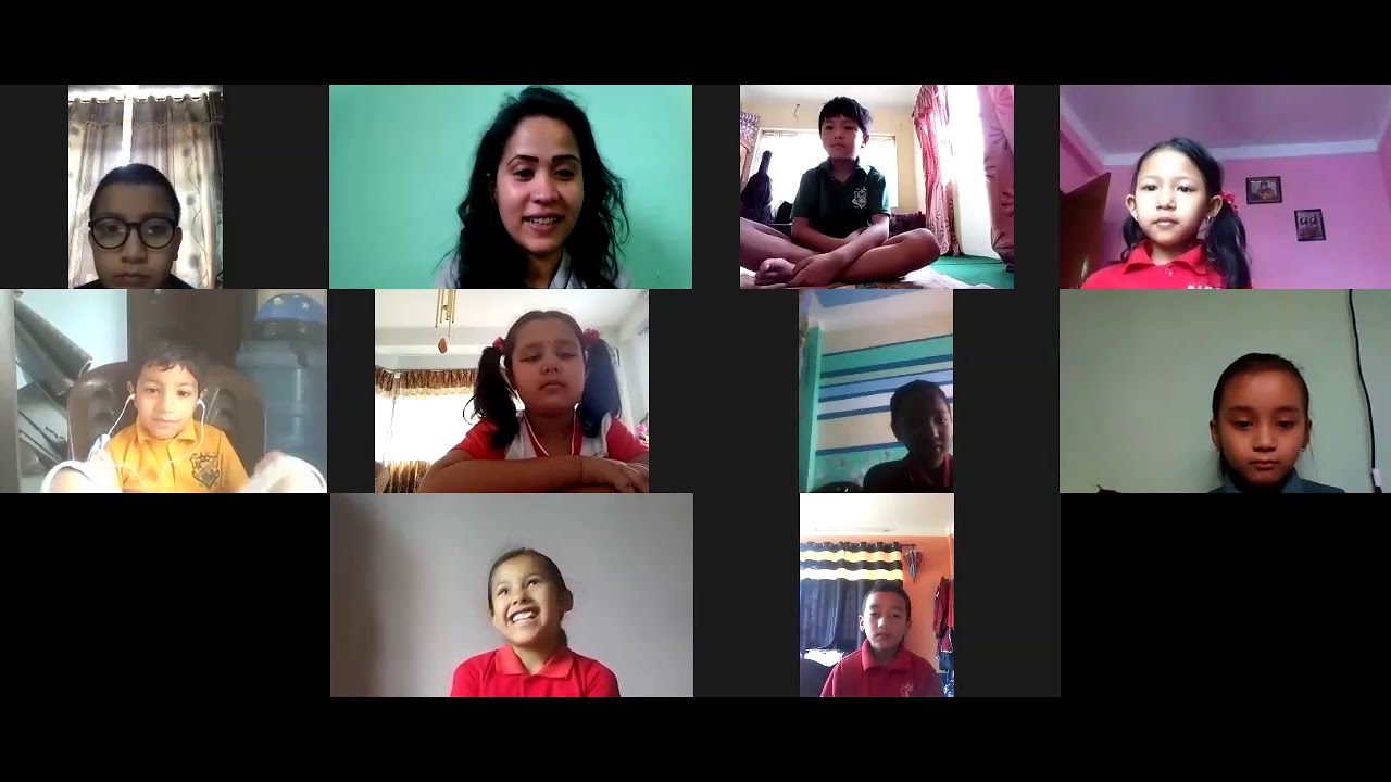 1st online class in (GRADE 2-B) - YouTube
