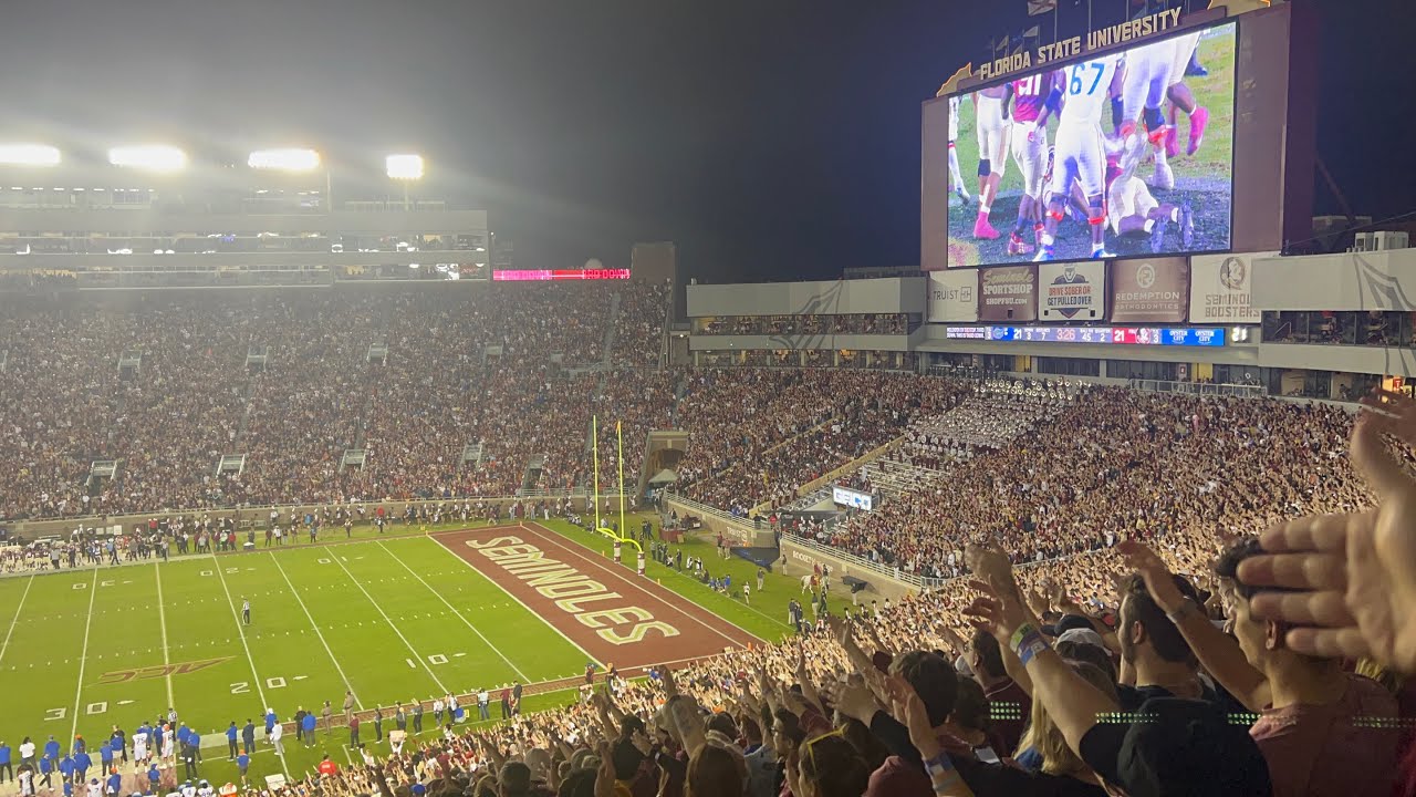 FSU Warchant ELECTRIC Crowd! - YouTube