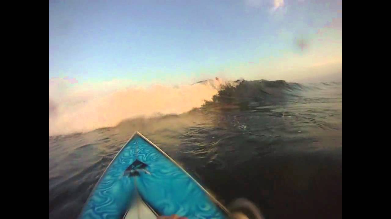 Surfing Higgins Beach Maine with Park 2 Peak's GoPro Camera - YouTube